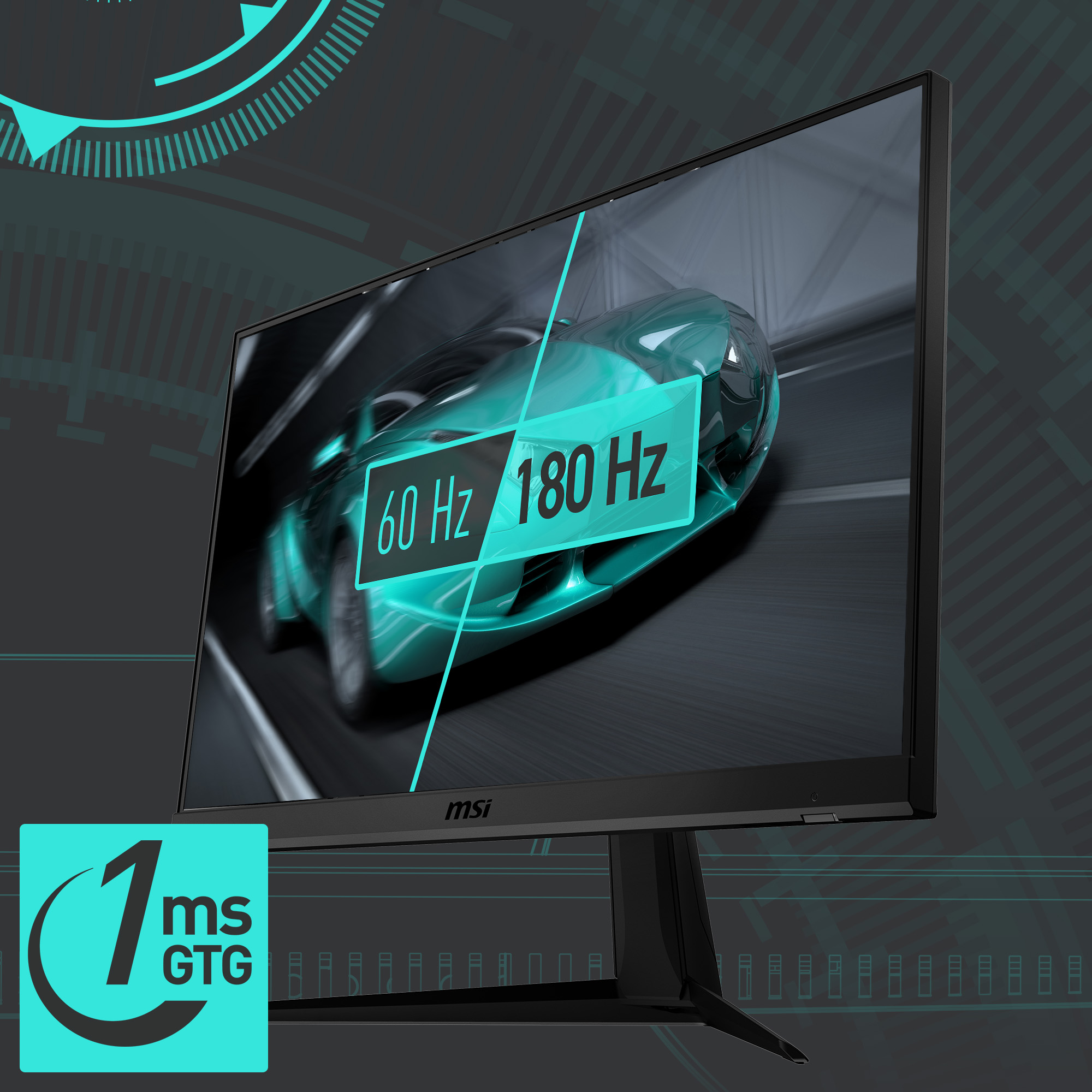 MSI 24" 180 Hz Rapid IPS FHD Gaming Monitor G2412F - Newegg.com